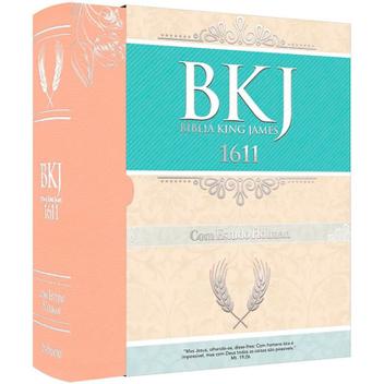 Bíblia King James 1611, com Estudo Holman - Rose - BV - Livros de ...