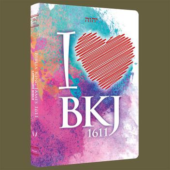 Bíblia King James 1611 Ultra Fina Lettering Bible Letra Normal I Love ...