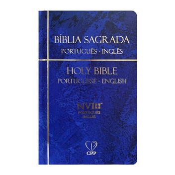 Bíblia português-inglês Holy Bible azul - CPP - Livros de Religião ...