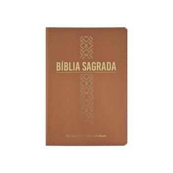 Bíblia Sagrada Letra Grande ARC Capa Luxo Cruz Caramel - Livros de ...