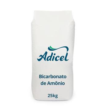 Bicarbonato De Amônio - 25Kg - Adicel - Bicarbonato de Sódio - Magazine ...