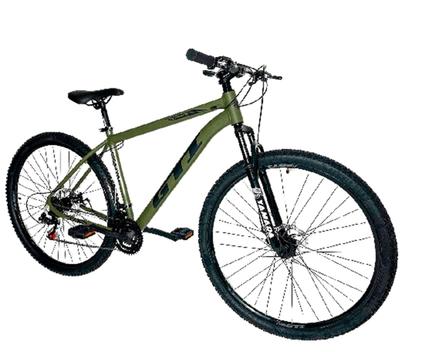 Bicicleta Aro 29 Gti 21V Câmbio Importado Verde Militar - GTI ROMA - Bicicleta - Magazine Luiza