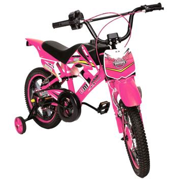Bicicleta Infantil Rosa Moto Cross Aro 16 c/ Freios V-brakes - Unitoys ...