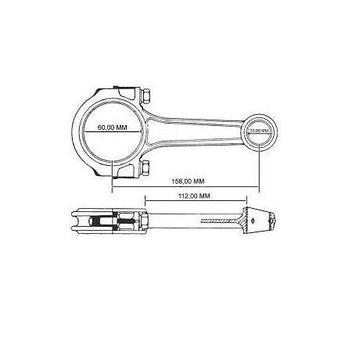 BIELA MOTOR HYUNDAI HR/KIA K2500 2.5 16v. - 235104A710 - MANDO - Biela ...