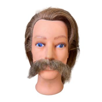 Bigode Grosso Falso Postiço Realista Castanho Claro + cola - Blook ...