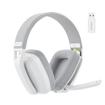 BINNUNE BW06 Headset Gamer Sem Fio PS5 PS4 PC Branco Claro - Headset ...