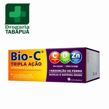 Bio-C Tripla Ação - vitamina C,D e Zinco efervescente com 10 ...