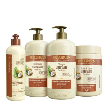 Bio Extratus Umectante Oleo De Coco 1L Kit Completo - Kit de Tratamento ...