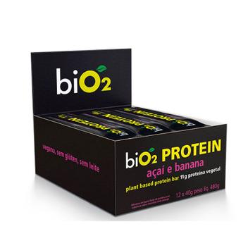 BIO2 Protein Bar Açaí e Banana 12x40g - Barra de Proteína - Magazine Luiza