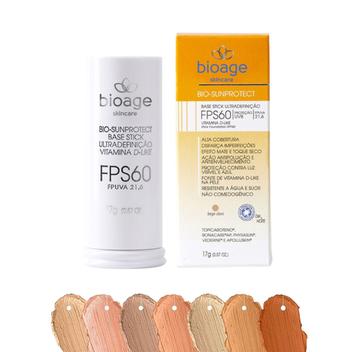 Bioage Filtro Solar Fps 60 Base Stick Bastão Cores 17g - Protetor Solar ...