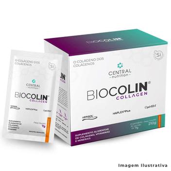 Biocolin Collagen 7g 30 Sachês (210g) Central Nutrition - Colágeno - Magazine Luiza