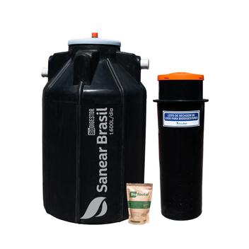 Biodigestor Fossa Séptica 1600L/dia + Leito de Secagem - Sanear Brasil ...