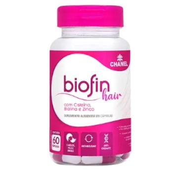 Biofin Hair com Cisteína, Biotina e Zinco - Chamel - 60 cápsulas ...