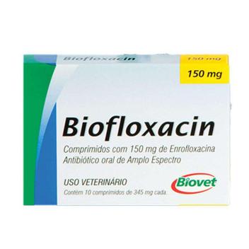 Biofloxacin (Enrofloxacina) 150mg - 10 Comprimidos - Biovet - Antibiótico - Magazine Luiza
