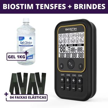 Biostim Tens/Fes Bioset - Eletroestimulador Portátil 4 Canais ...