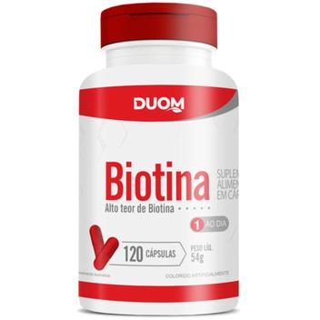 Biotina B7 Vitamina H Cabelo Pele E Unhas 120 Caps - Duom - Biotina ...