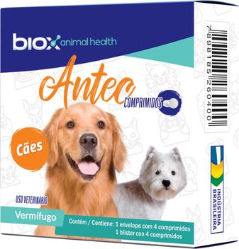 Biox antec caes cx 4 comprimidos - Vermífugo Pet - Magazine Luiza