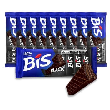 Bis Black Chocolate Lacta Kit 10 Caixas Com 16 Unidades - Bis ...