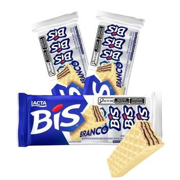 Bis Chocolate Branco Lacta Kit 3 Caixas Com 16 Unidades - Bis ...