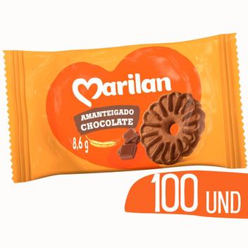 Biscoito Amanteigado Chocolate Marilan Sache 8g - 100 unid - Biscoito ...