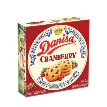 Biscoito Amanteigado Danisa Sabor Cranberry Caixa 90g - Biscoito ...