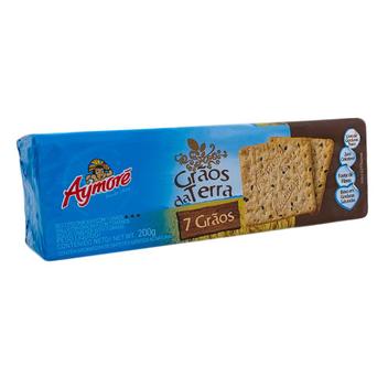 Biscoito Aymoré Grãos da Terra Sabor 7 Grãos com 200g - Aymore ...