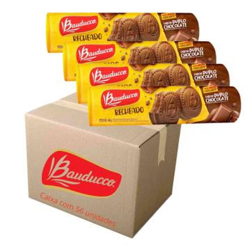Biscoito Bauducco Recheado Bolacha - 140g Caixa Com 56un - Biscoito ...