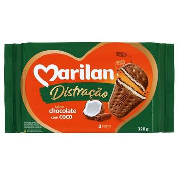 Biscoito Dois Sabores em Um Coco com Chocolate 320 Gramas - Marilan ...