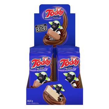 Biscoito Mini Wafer Chocolate Toddy 29g c/16 - Quaker - Wafer ...