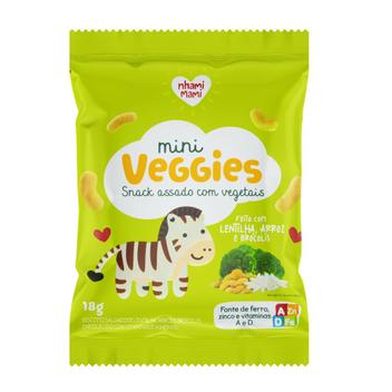Biscoito Nhami Mami Mini Veggie Snack Lentilha, Arroz e Brócolis 18g ...