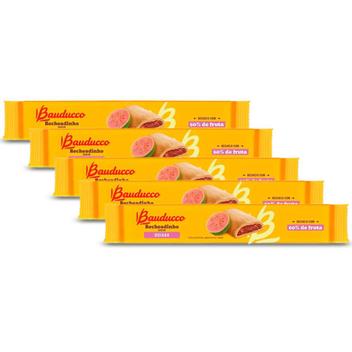 Biscoito Recheadinho Bauducco Goiaba Kit 5 Pacotes de 112g - Biscoito ...