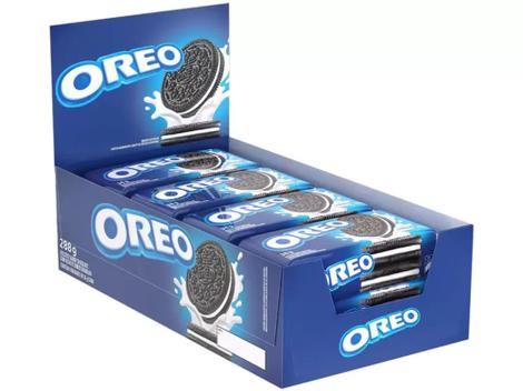 Biscoito Recheado Baunilha Original Oreo Display - 36g 8 Unidades ...