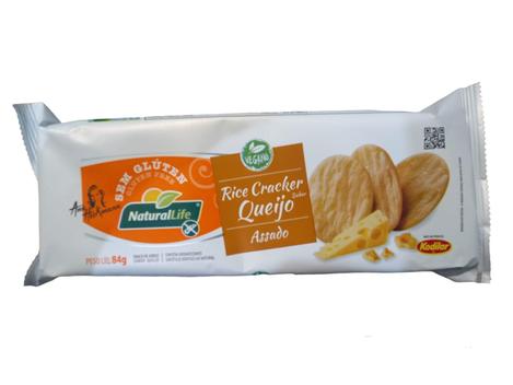Biscoito Rice Crackers Queijo Sem Glúten Kodilar 12X84G - Biscoito ...
