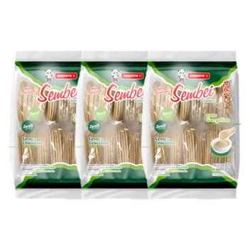 Biscoito Sembei Cookies Vegano Gergelim Sapporo 3 Unidades 80g ...