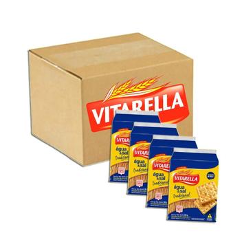 Biscoito Vitarella Água E Sal Caixa Fechada Kit 24 - Biscoito / Bolacha ...