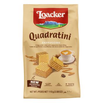 Biscoito Wafer Quadratini Cappuccino LOACKER 110g - Biscoito / Bolacha ...