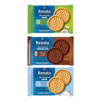 Biscoitos Renata Sachê Leite, Chocolate, Cocô - 210 Unidades - Biscoito ...