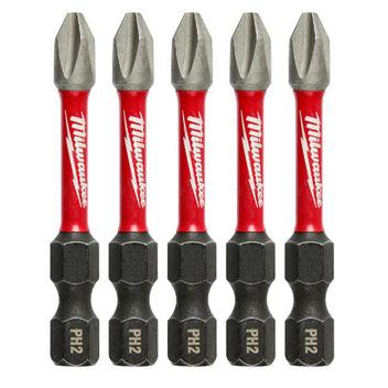Bit philips ph2 x 50mm com 5pcs 48-32-4602 - Milwaukee - Chave Philips ...