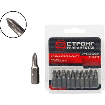 Bits Phillips Ctp N,2 X 25Mm C/10 - STRONG - Bits e Brocas - Magazine Luiza