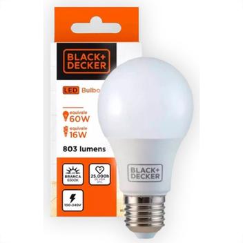 Black Lamp Led Bulbo B&D A60 11W 3,0K - Black & decker iluminacao ...
