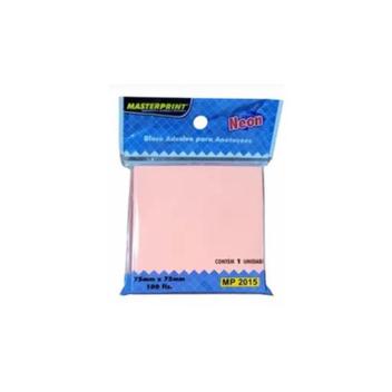 Bloco Adesivo Para Anotações Masterprint Neon 100 Folhas - Bloco ...