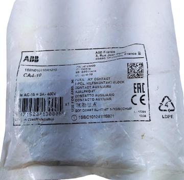 Bloco Auxiliar Para Contator Abb Ca4-10 1 Na 6a - Contato Auxiliar para ...