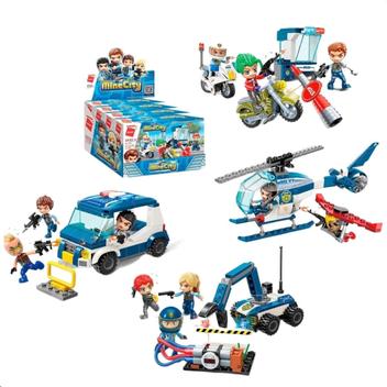 Bloco de montar Set Polícia Mine City Qman 1932-QM000025 - Brinquedos de Montar e Desmontar ...
