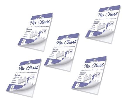 Bloco Flip Chart 56gr 64x88cm C50 Fls Spiral Kit 5 - Flip Chart ...