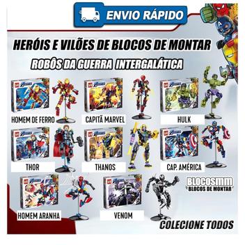 Blooco de montar vingadores + marvel herois de ação - COLLECTION ...