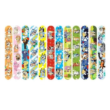 Bluey Family Bingo Friends Pulseiras De Pressão De PVC 12 Peças Círculo ...
