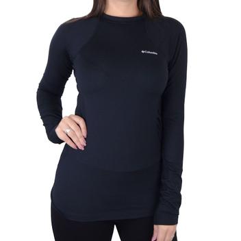 Blusa Baselayer Térmica Feminina Columbia Midweight Stretch Preta ...