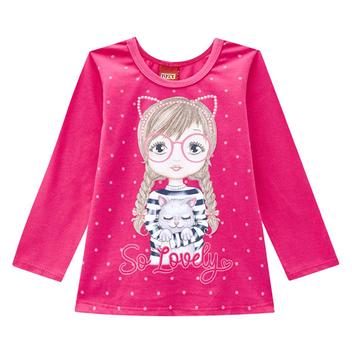 Blusa Infantil Kyly So Lovely Manga Longa Feminina - Blusa Infantil ...