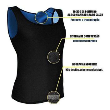 Blusa Modeladora De Compressão Térmica Colete Sauna Fitness Feminino ...