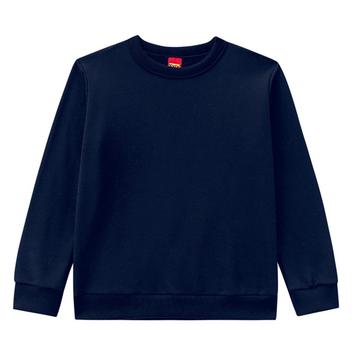 Blusa Moletom Infantil Kyly Básica Peluciada Manga Longa - Moletom ...